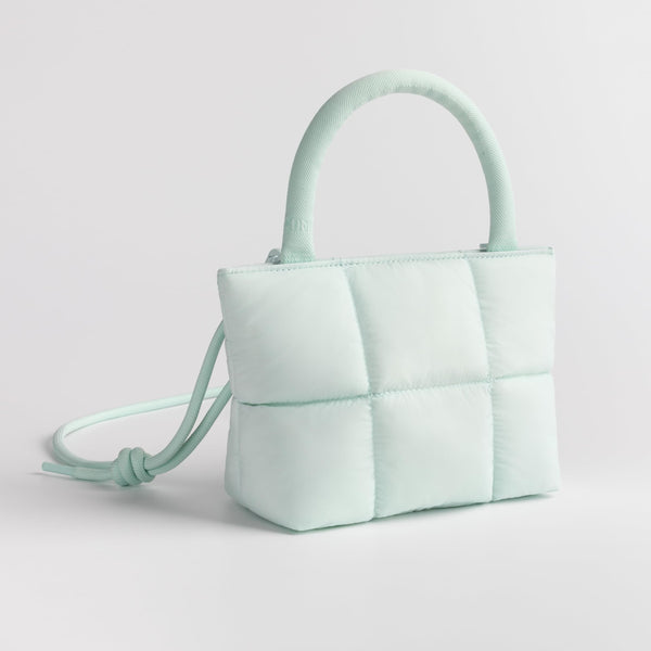 Stylish Puffy Top Handle Bag for Women, Cute Quilted Padded Purse for ...