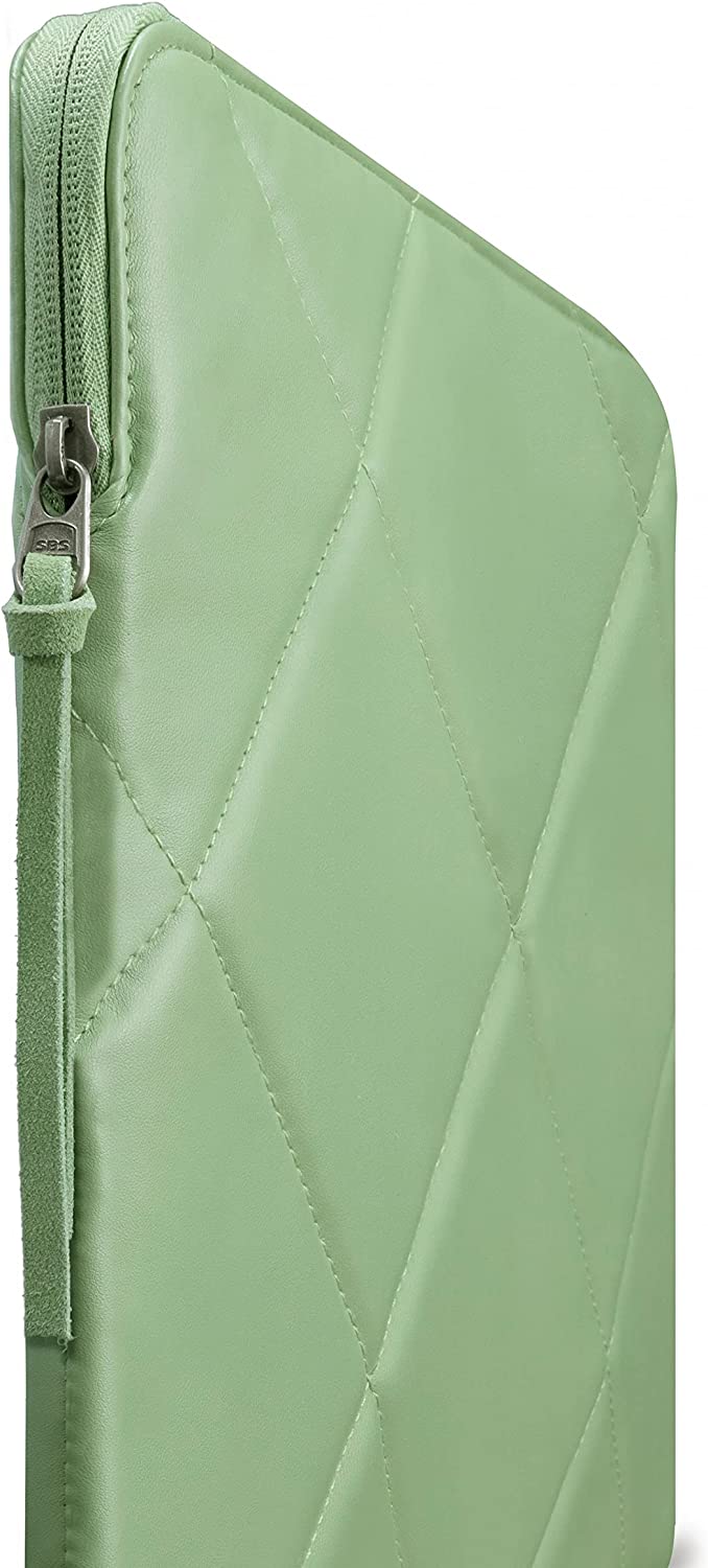 Slim Cute Quilted Faux Leather Laptop SLEEVE Carrying Case for Women ...